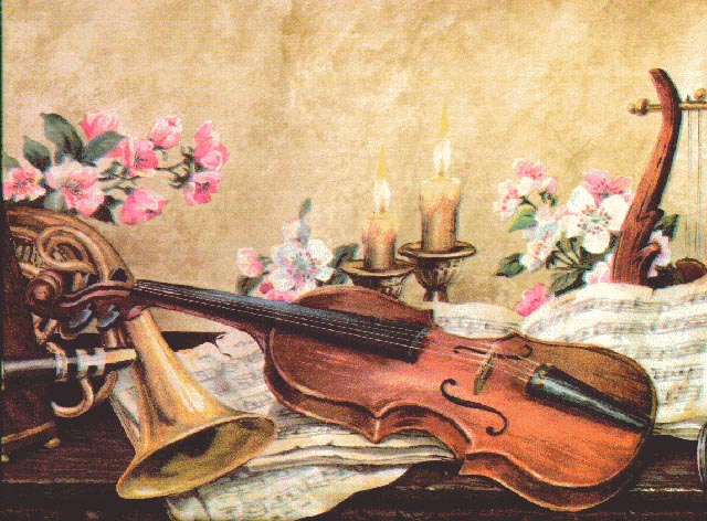 Floral Musical Instrument Wallpaper Border B72025 – WallUSA.com ...