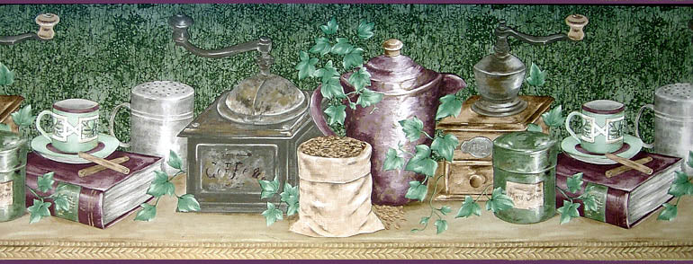 Kitchen Wallpaper Border B860226 – WallUSA.com - Discontinued Wallpaper ...